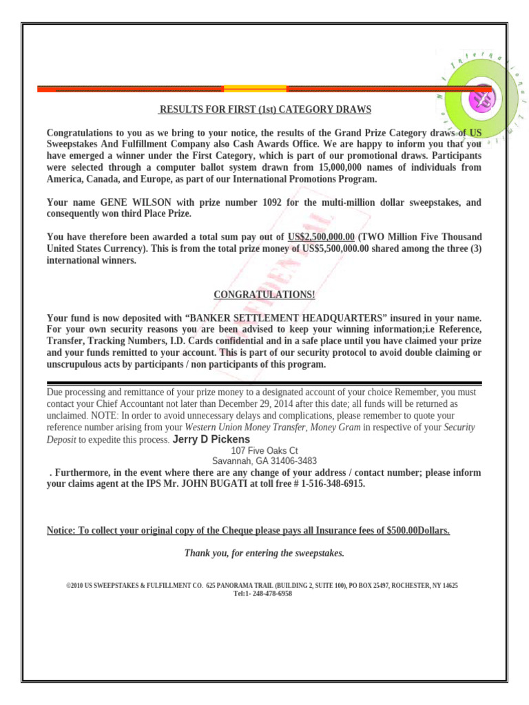 Lenox, | PDF | Money | Economies