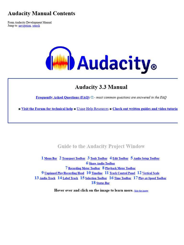 Audacity Manual | PDF | Digital Audio | Computing