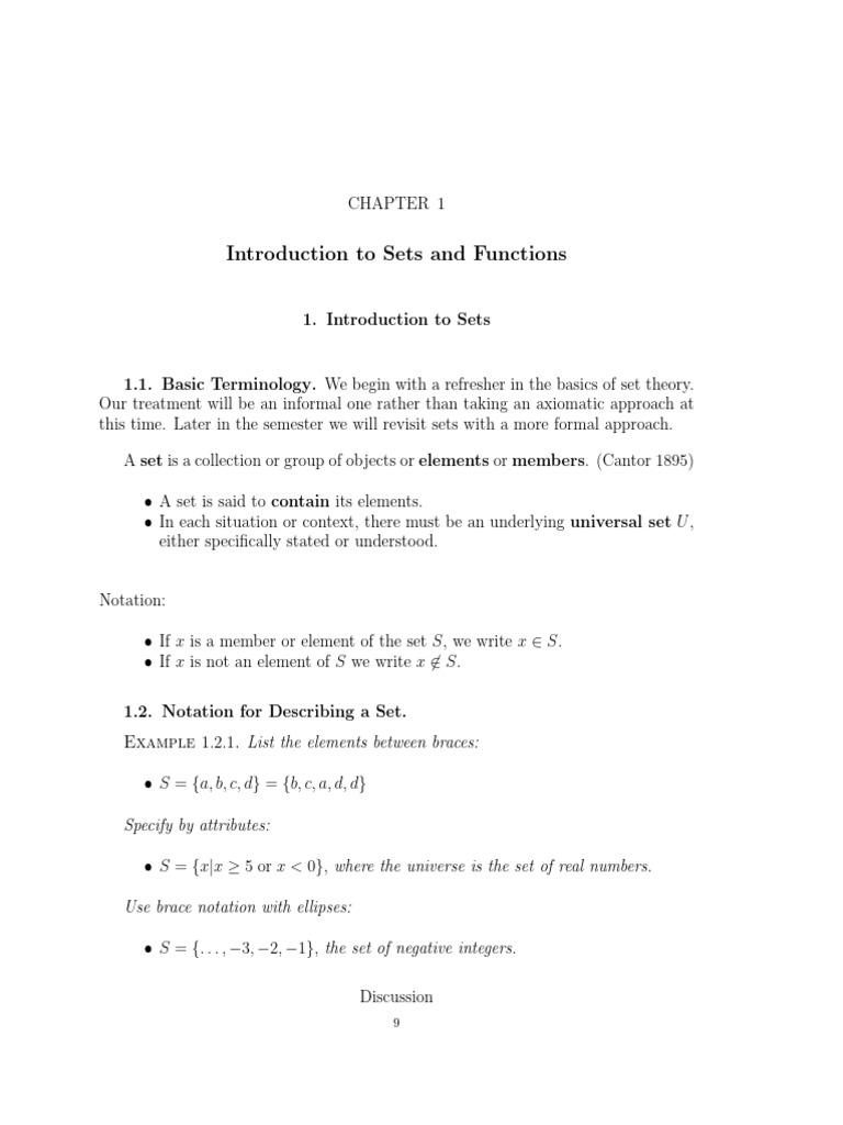 s1_1 | PDF | Set (Mathematics) | Formalism (Deductive)