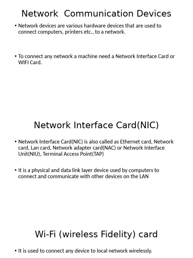 Communicating Devices | PDF | Computer Network | Network Switch