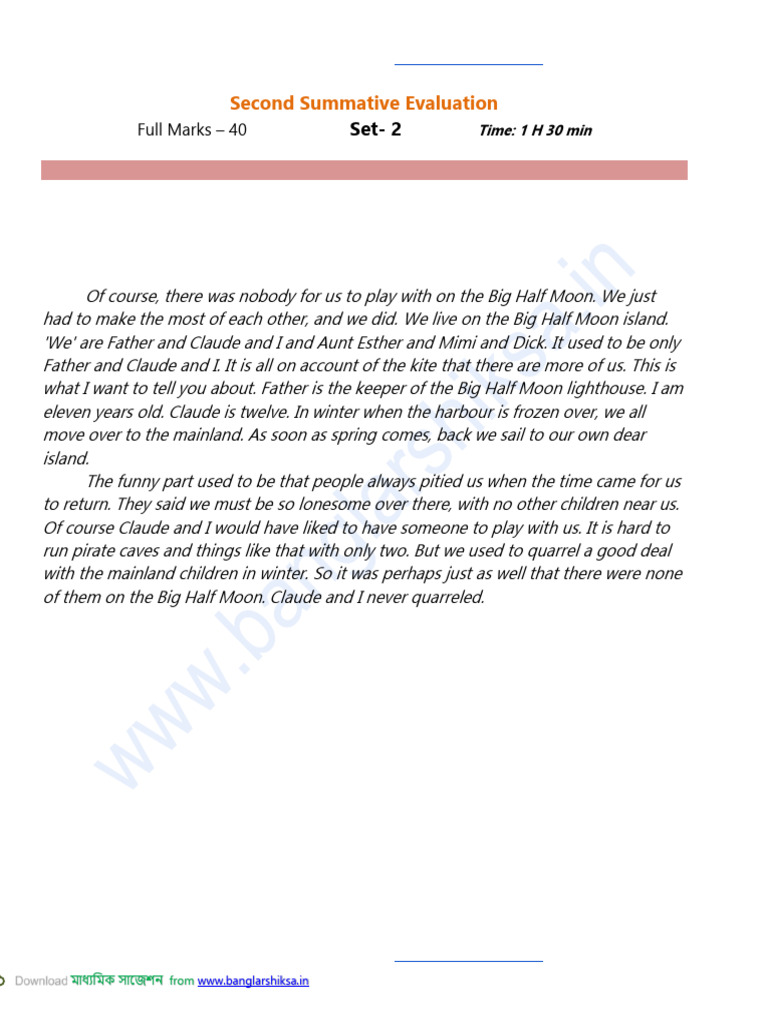 2nd Summative English (Set - 2) | PDF