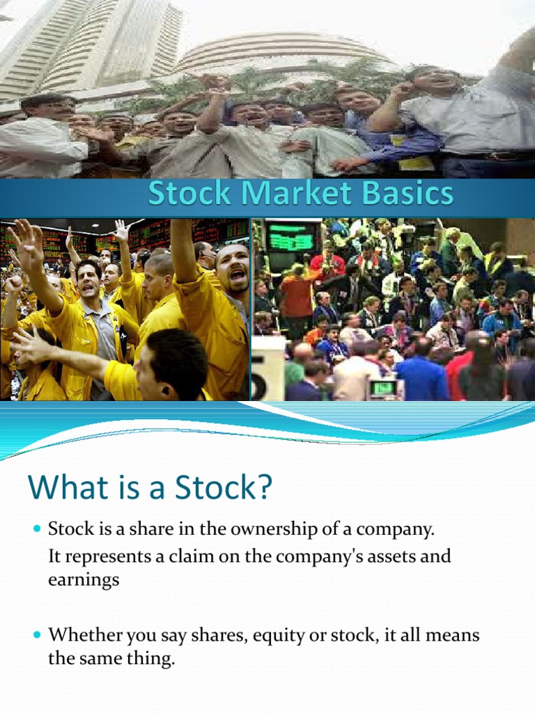 Basics of Stock Market | PDF | Stocks | Stock Market Index