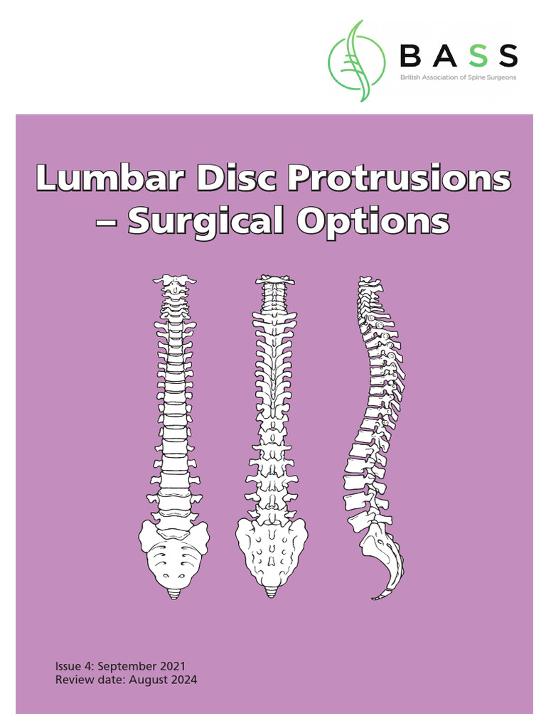 (FINAL) 03672-21 Lumbar Disc Protrusions Surgical Options | PDF ...