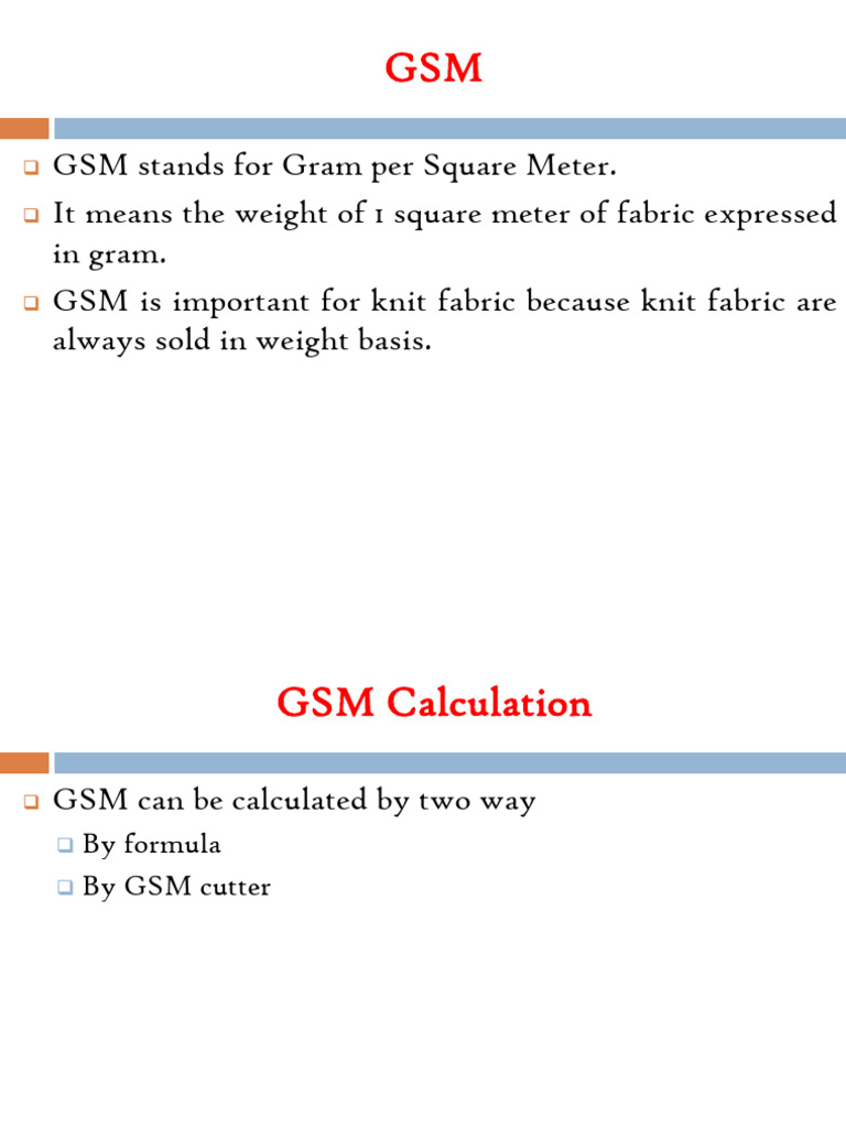 GSM | PDF | Knitting | Needlework