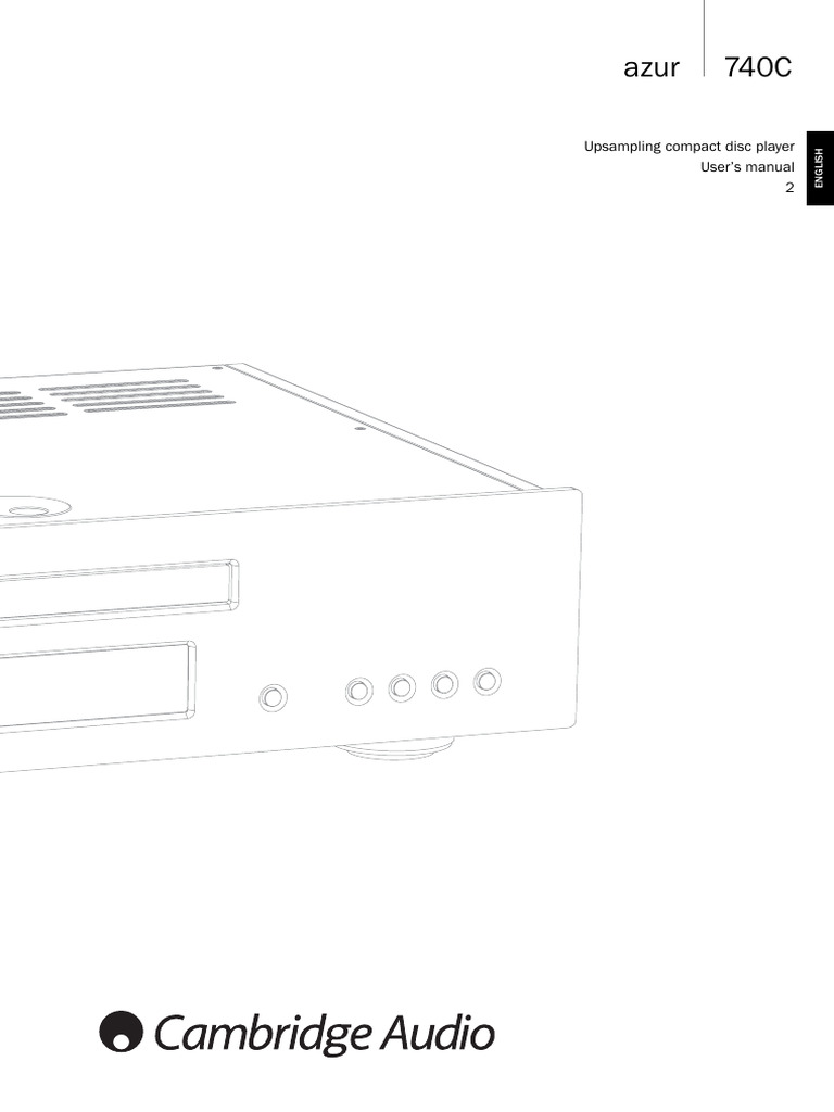 Azur 740C User Manual - English | PDF | Ac Power Plugs And Sockets ...