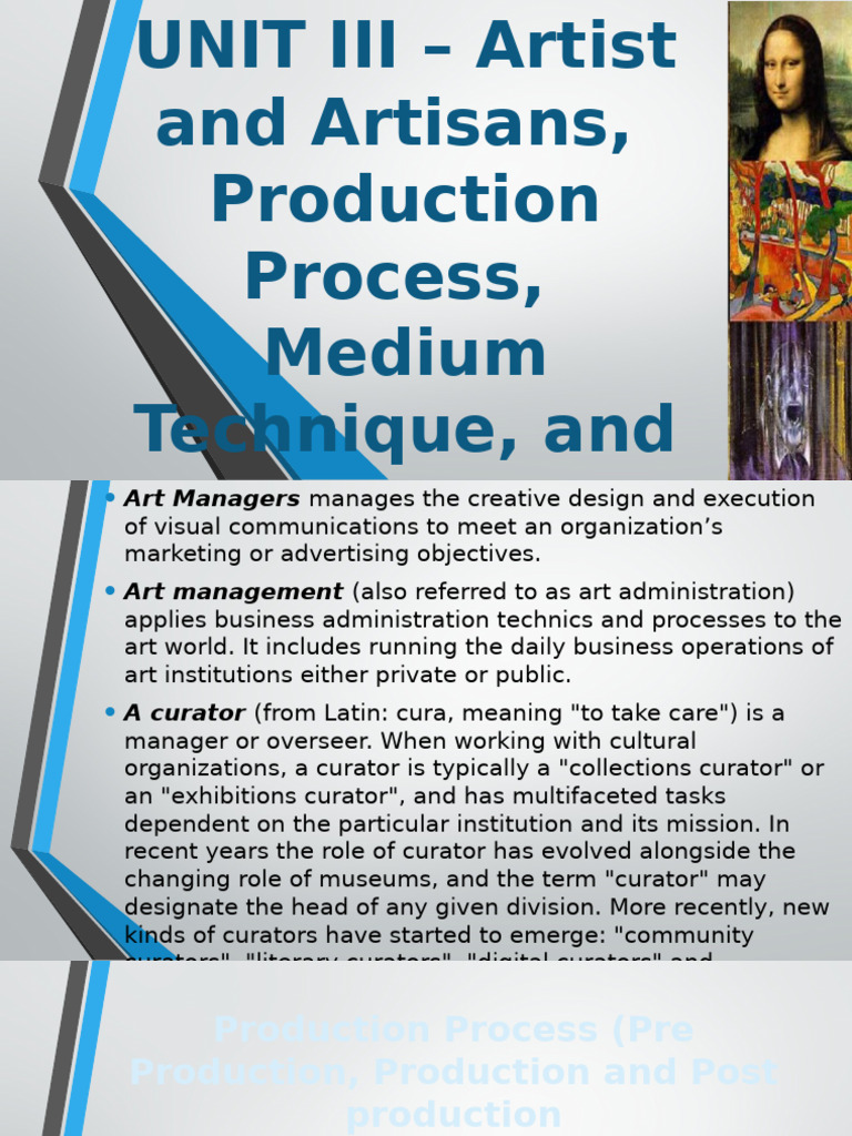 CAA - Unit 3 | PDF | Curator | Works Of Art