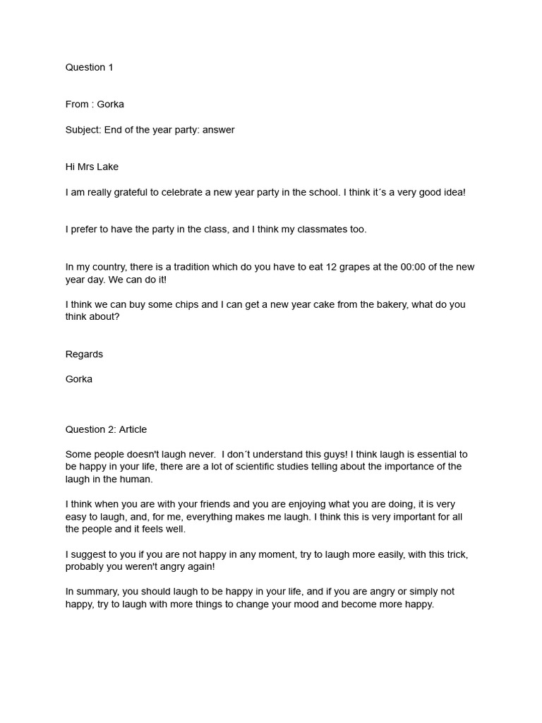 Writing B1 Cambridge | PDF