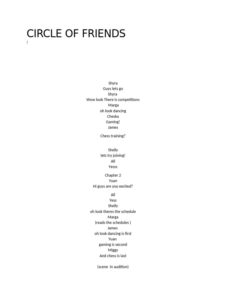 Circle of Friends | PDF | Performing Arts