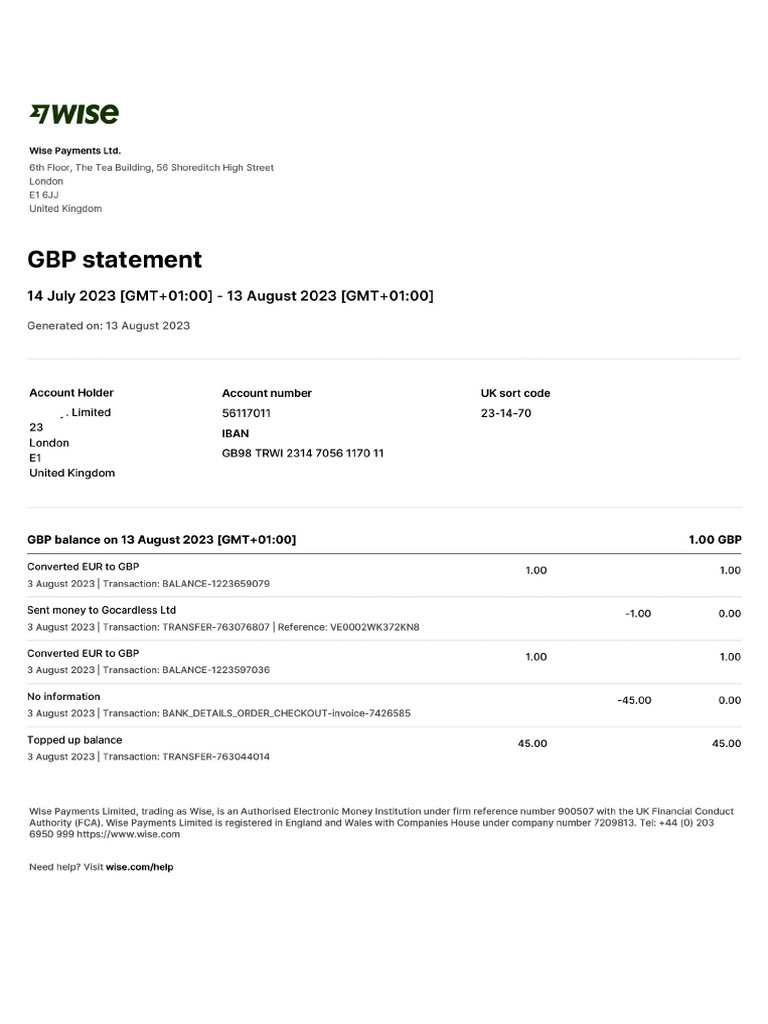 Statement WIZE en | PDF