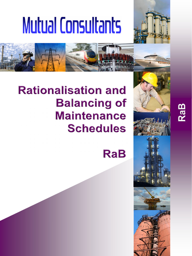 Rationalisation & Balancing of Maintenance Schedules | PDF | Workload | Interval (Mathematics)