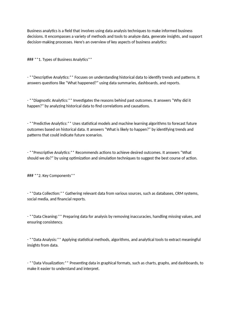 Business_Analytics | PDF | Analytics | Data Analysis