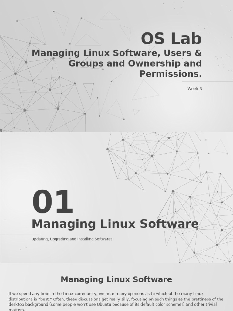 OS Lab - Week 3 | PDF | Linux Distribution | User (Computing)