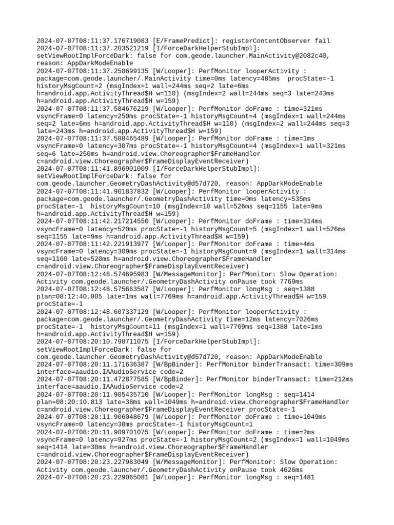 Launcher Logcat Pdf Java Programming Language Android Operating System