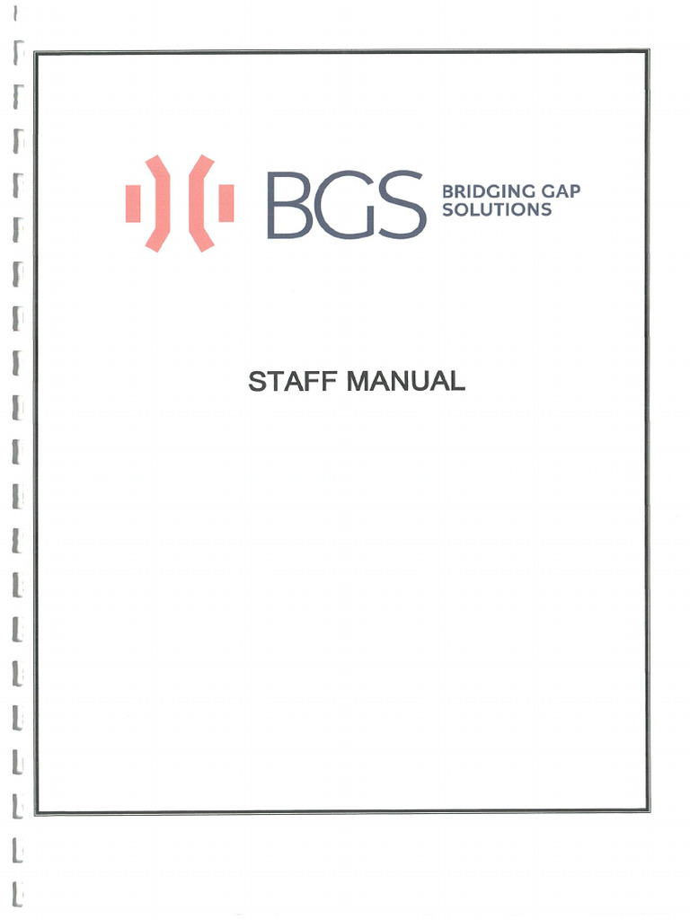 Staff Manual | PDF