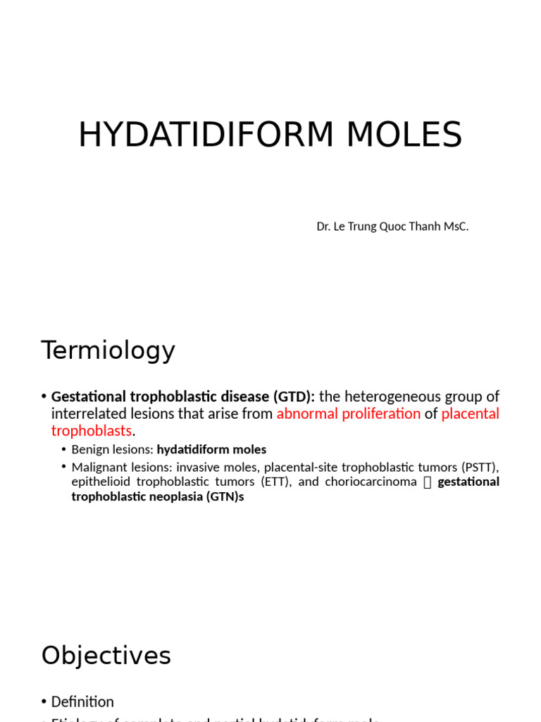 Hydatidiform Moles | PDF | Medical Specialties | Diseases And Disorders