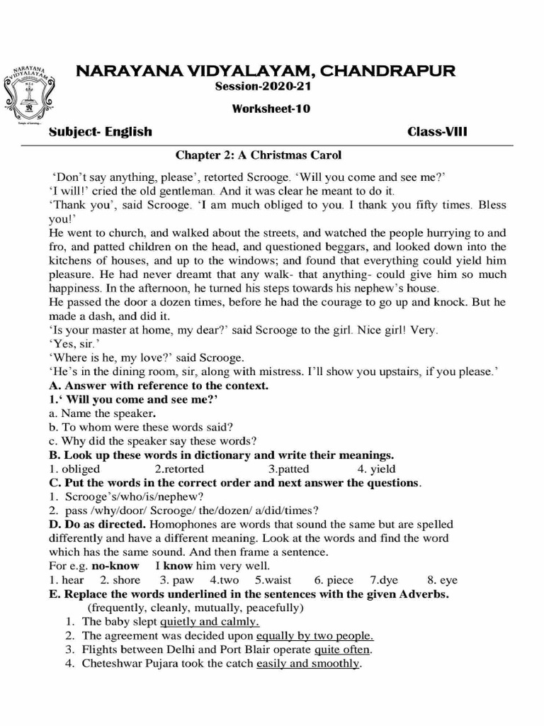 Worksheet 10 Eng Pdf
