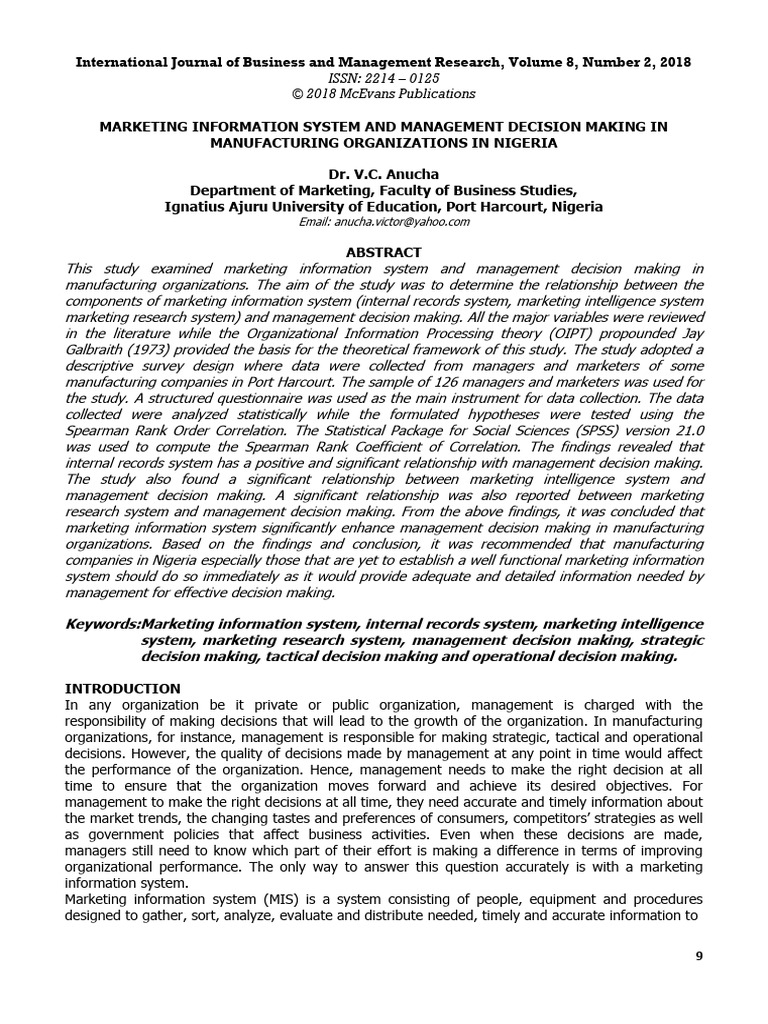 Marketing+Information+System+and+Management+Decision+Making++ (DR +V C ...