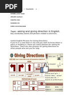 Session 2 - Giving and Asking For Directions | PDF