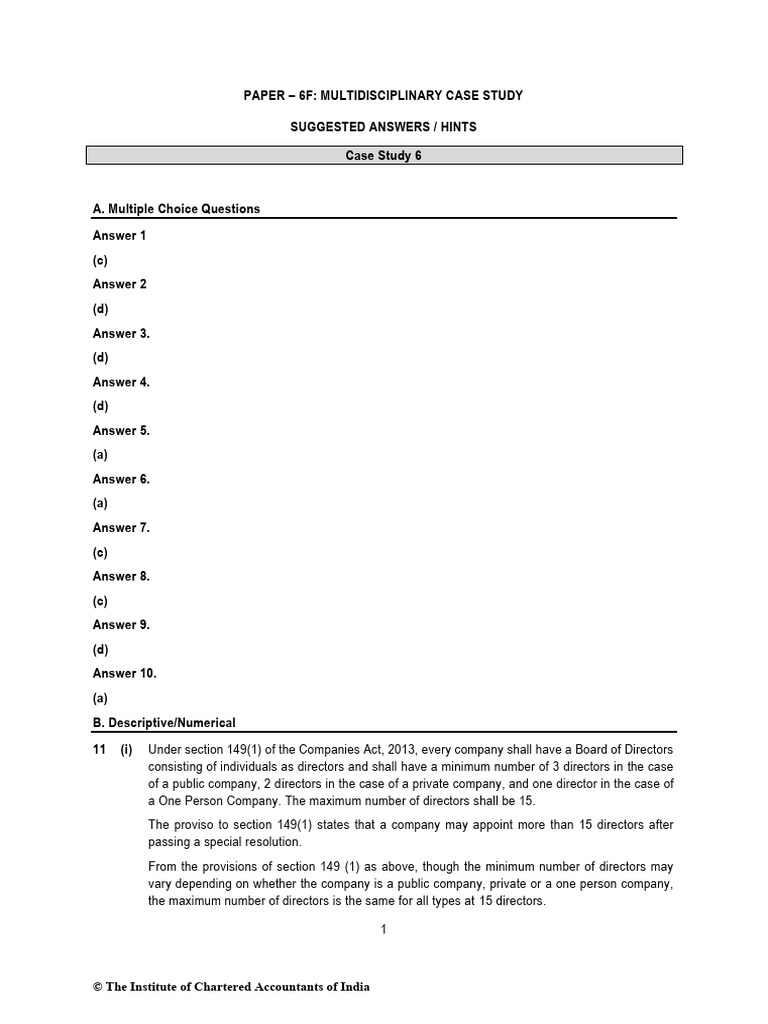 MULTIDISCIPLINARY CASE STUDY 6 A | PDF | Taxes | Cost