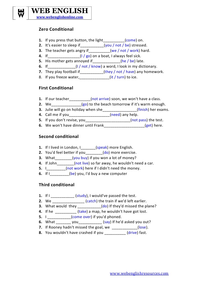 Conditional (If Clauses) Exercises | PDF