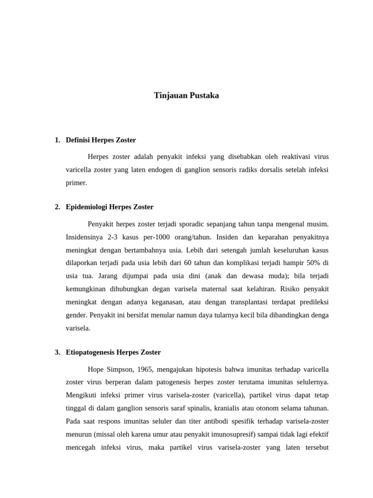 Responsi Herpes Zooster | PDF