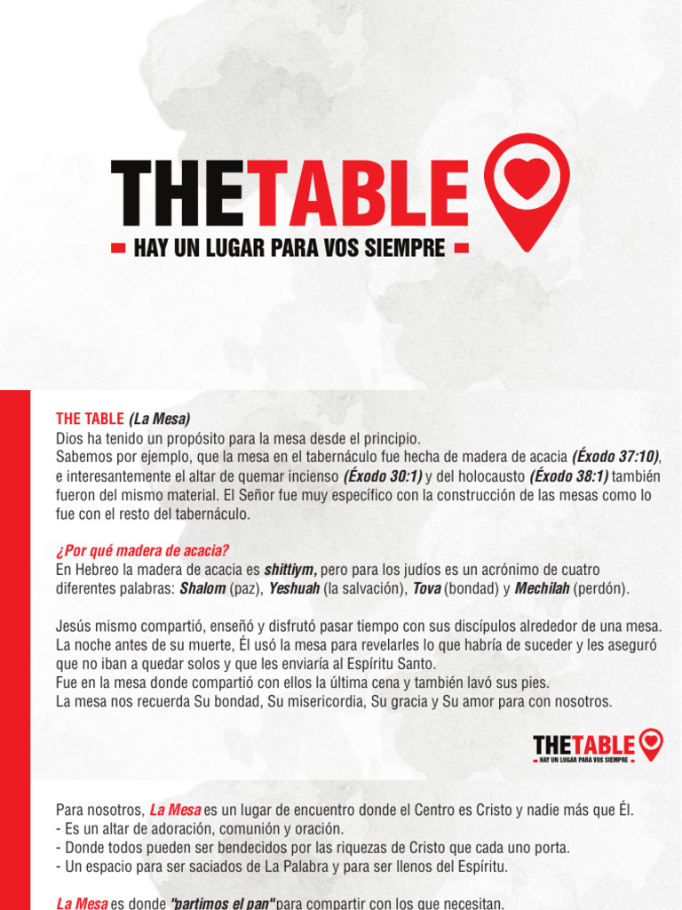 THETABLE | PDF | Cristo (título) | Libro del éxodo