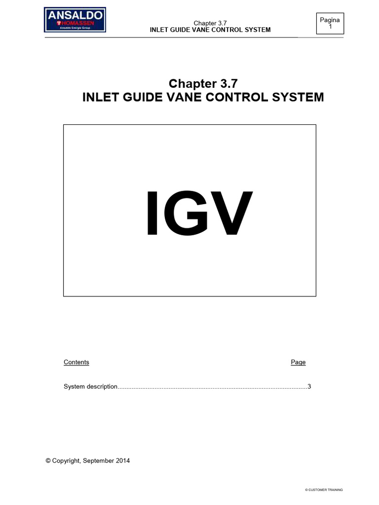 Inlet Guide Vane Control System | PDF | Valve | Mechanical Engineering