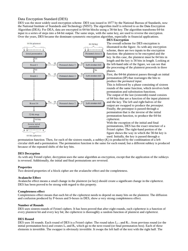 m033 Des | PDF | Encryption | Cryptography
