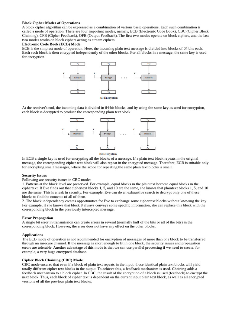 m035 Modes | PDF | Encryption | Espionage Techniques