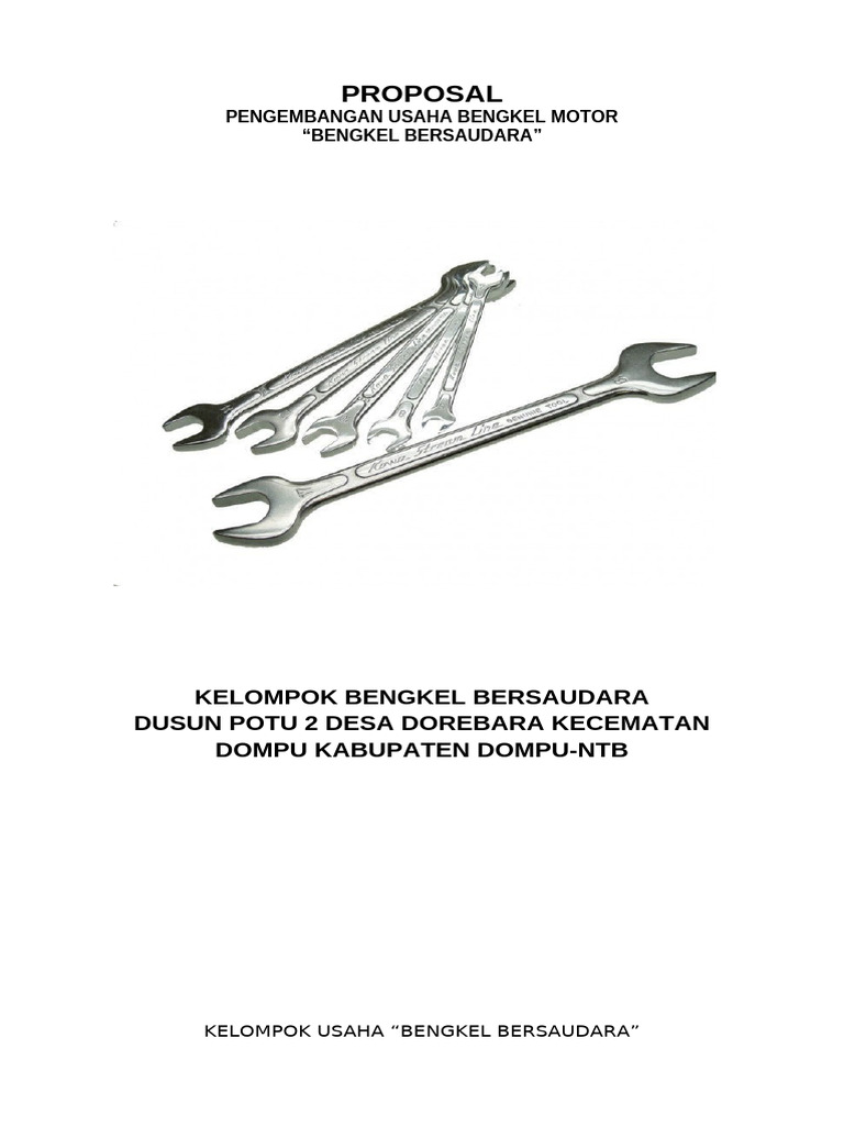 Proposal Bengkel Besaudara | PDF