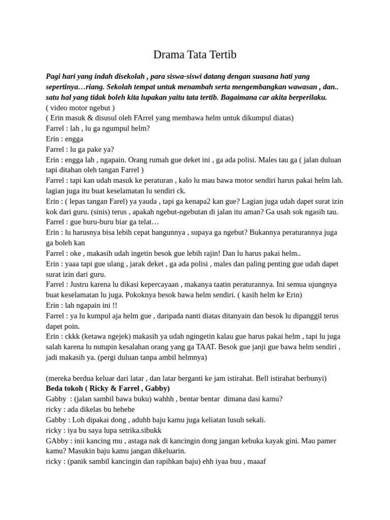 Drama Tata Tertib (Bully) | PDF