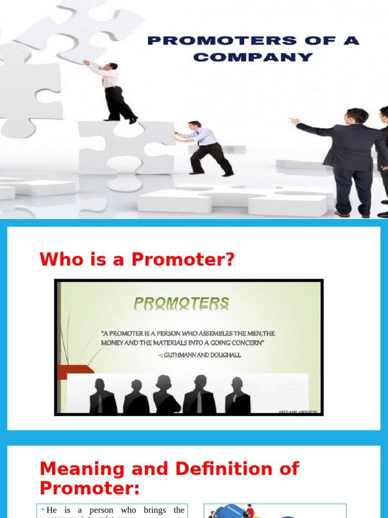 PROMOTERS | PDF | Fraud | Trustee