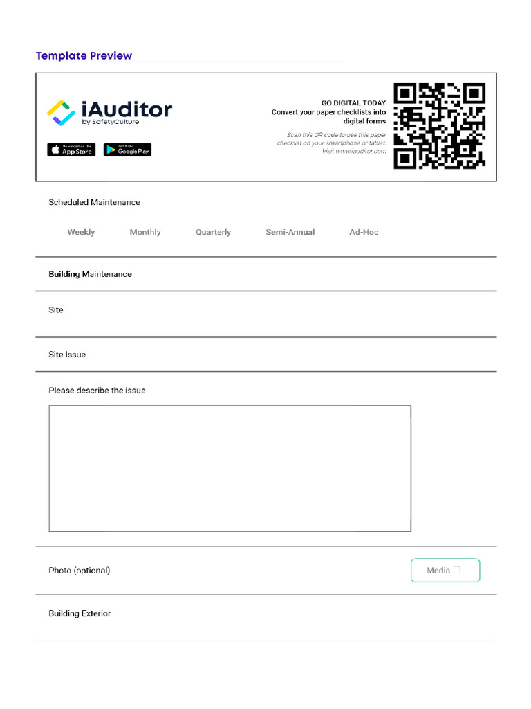 Building Repair and Maintenance Form | PDF