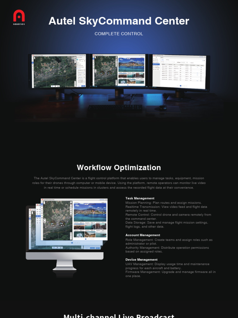 Autel_Skycommand | PDF | Unmanned Aerial Vehicle | Real Time Computing