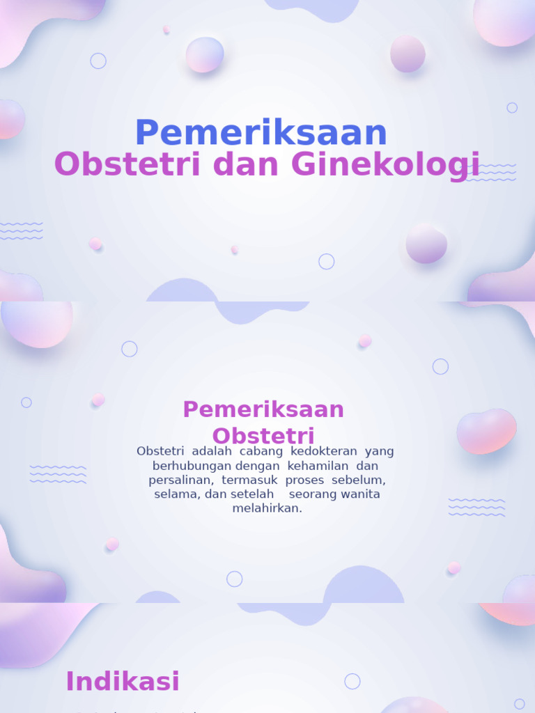 Pemeriksaan Obstetri Dan Ginekologi | PDF