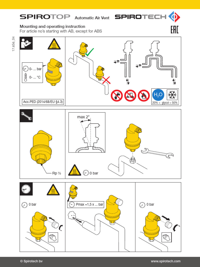 Quick Installation Guide SpiroTop | PDF