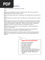 Capital Letters Full Stops Question Marks Worksheet Class2 | PDF