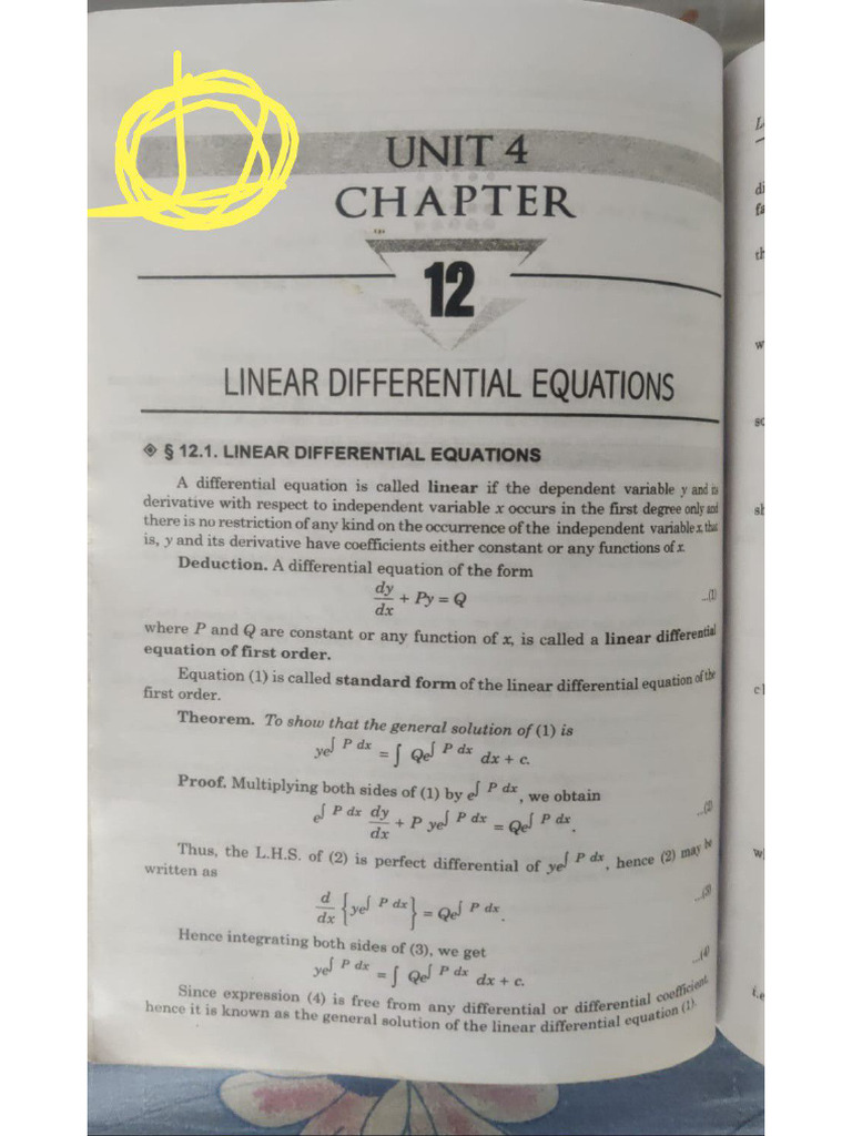 Differential Equations 1 | PDF