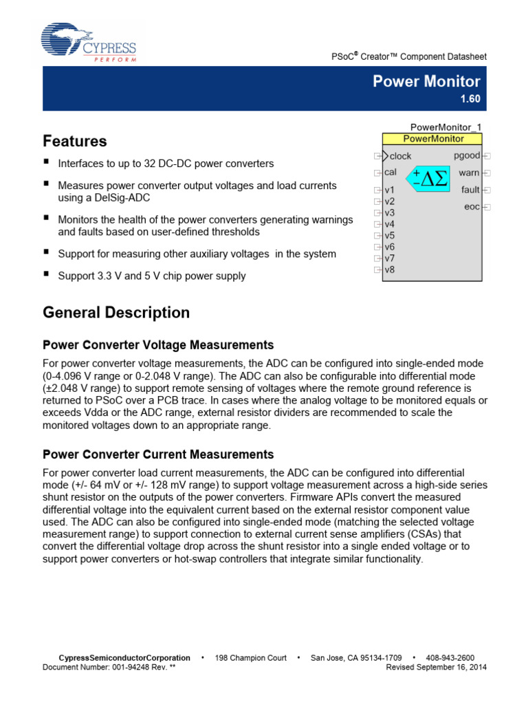 Infineon-Component - Power - Monitor - V1.60-Software Module Datasheets ...