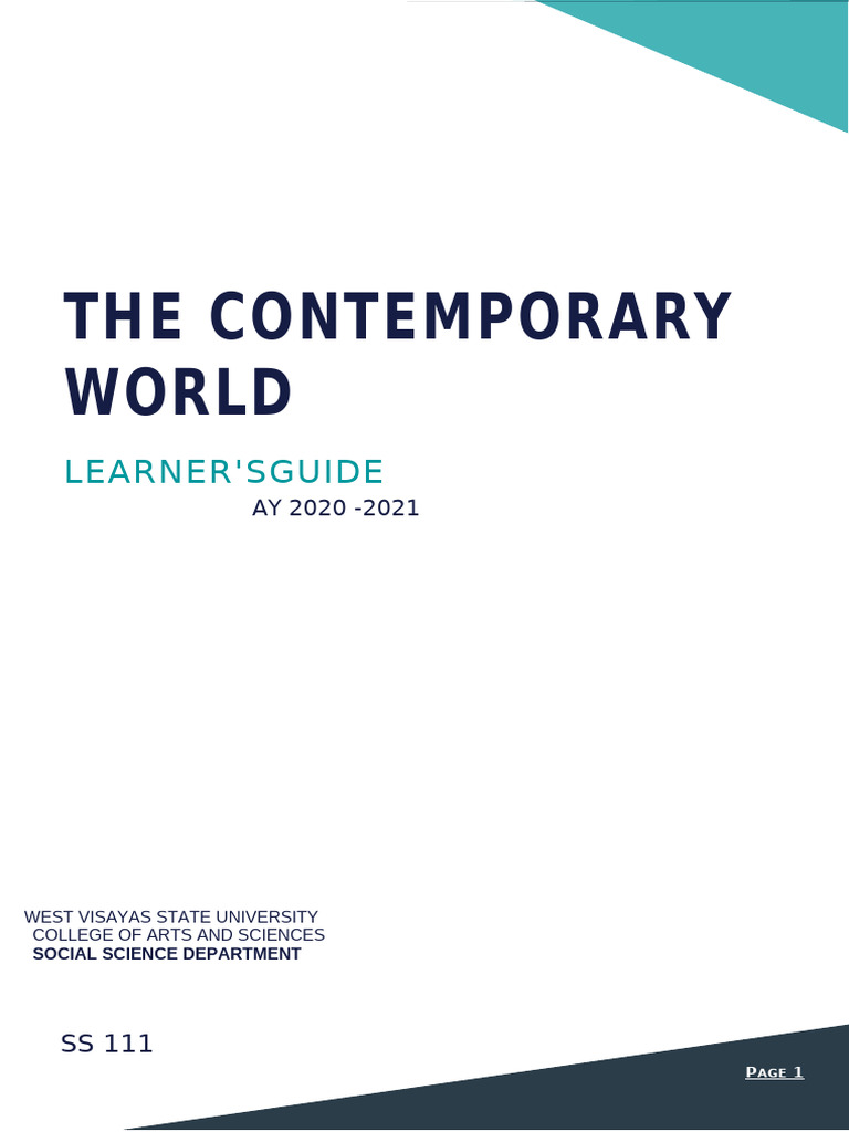 The Contemporary World Module | PDF | Morality | Globalization