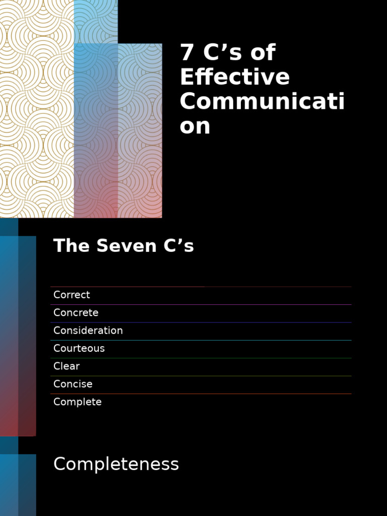 7 C'S | PDF | Communication | Information