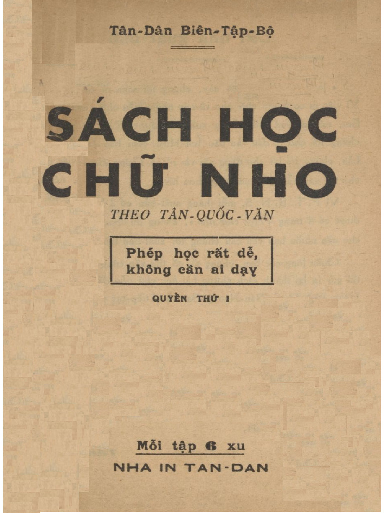 Sách Học Chữ Nho | PDF