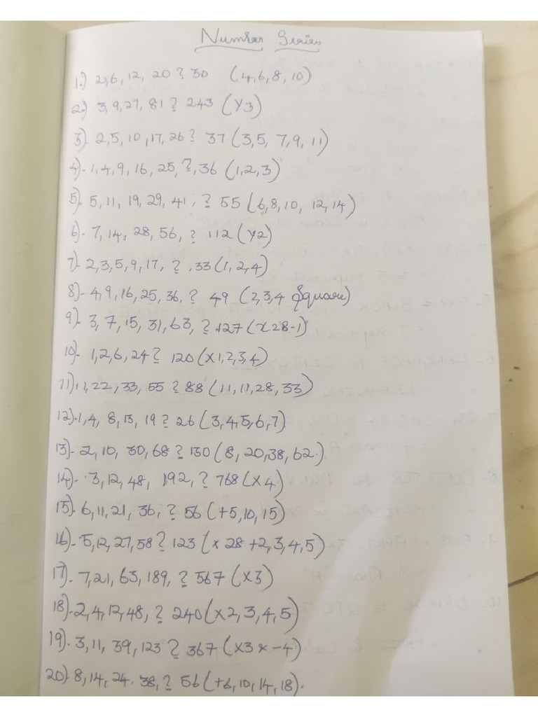 Number and Alpha Series | PDF