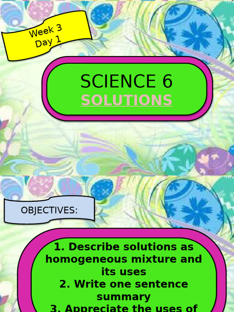 Understanding Homogeneous Mixtures in Solutions | PDF | Mixture | Materials