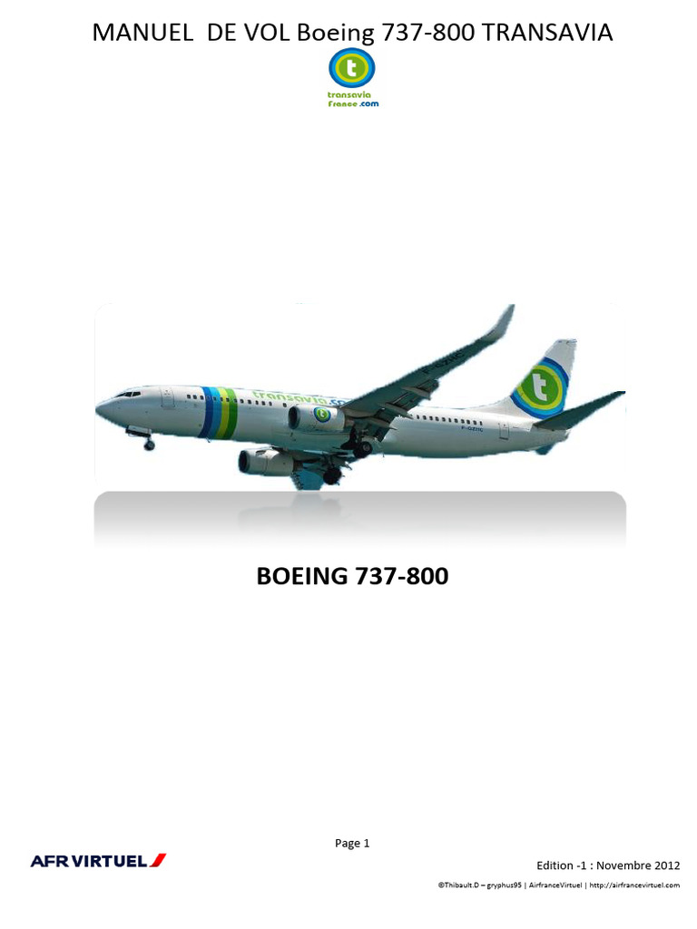 Manuel-De-Vol Boeing 737 800 | PDF | Thrust | Aviation