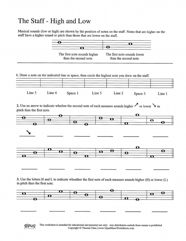 Music Theory Worksheets - 2-2 | PDF
