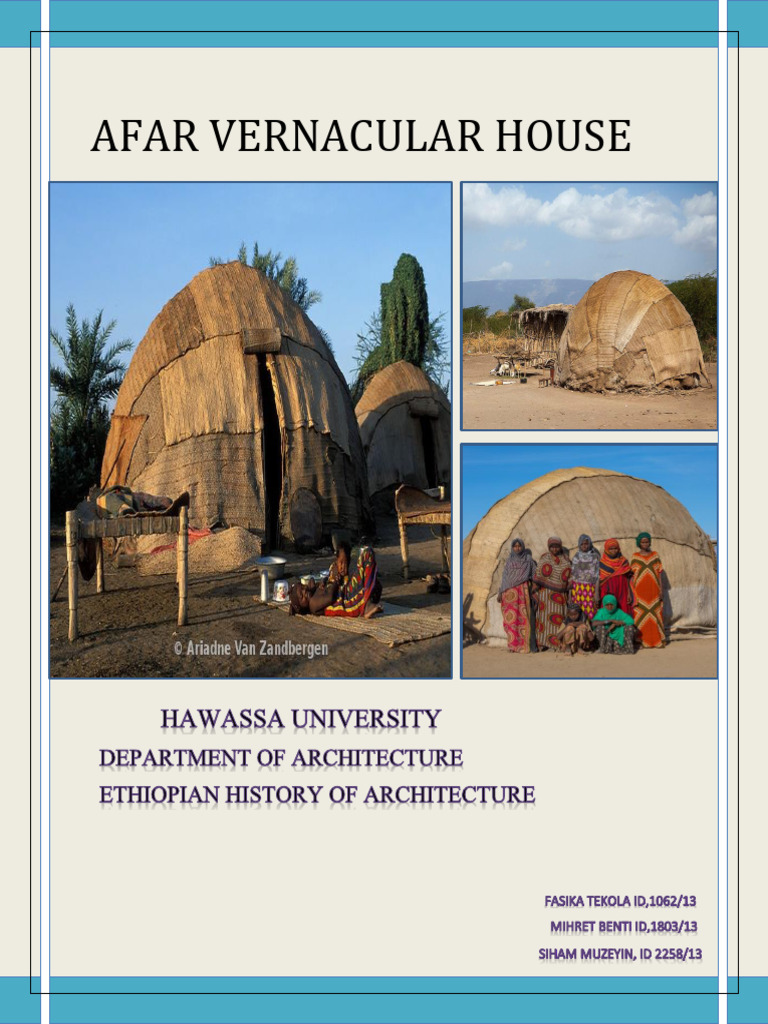 Afar Vernacular House | PDF | Pastoralism | Mud