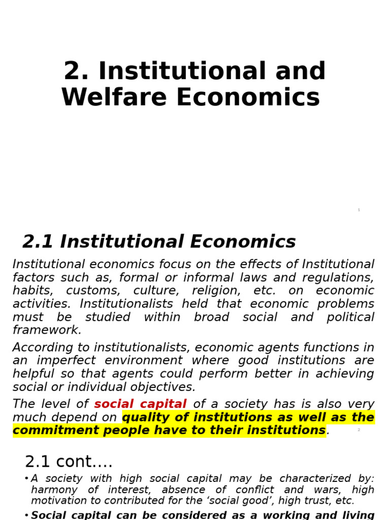 2 CHAPTER 2 Institutional and Welfare Econ Edited Autosaved | PDF ...
