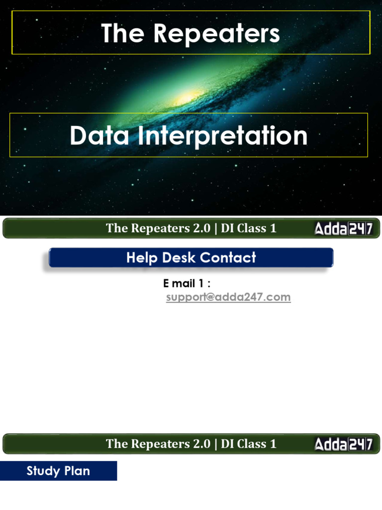 DI: Table & Pie Chart (Pre Level) | PDF