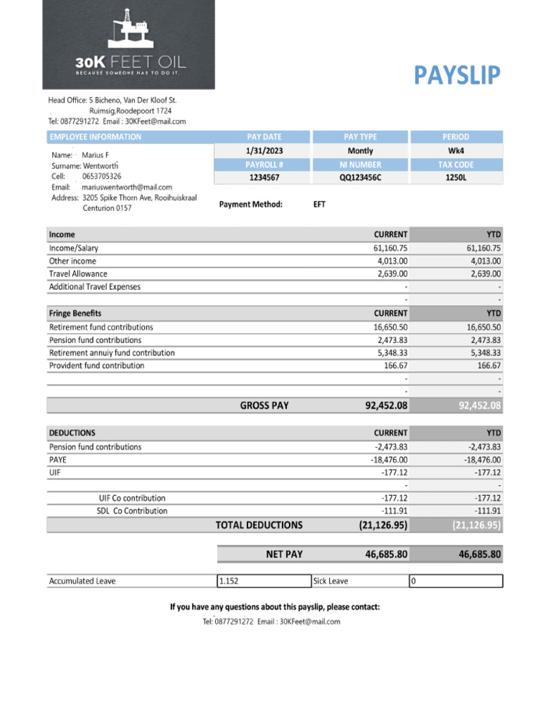 Payslips | PDF